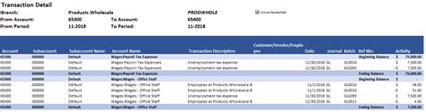Creating A Gl Transaction Detail Report Walkthrough Velixo For
