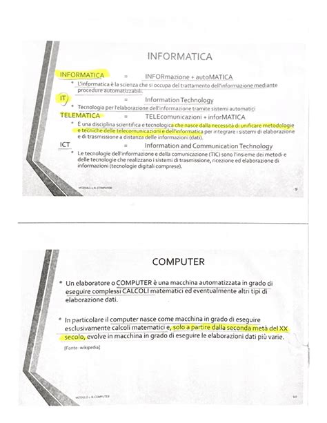 Dispensa Con Riassunto Computer Pdf Dispense Di Elementi Di Informatica Docsity