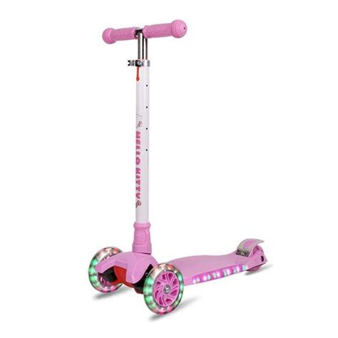 랜드웨이 Hellokitty 플래시 Led 아동용 스쿠터 핑크