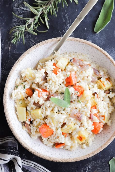 Winter Roasted Vegetable Risotto Cake N Knife