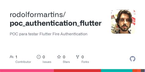 GitHub Rodolformartins Poc Authentication Flutter POC Para Testar
