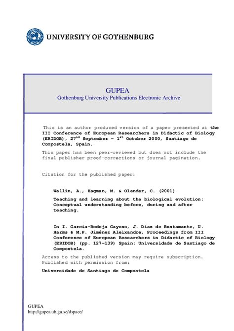 pdf teaching and learning about biological evolution a research