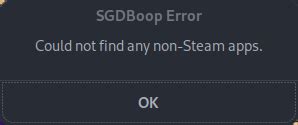 Could Not Find Any Non Steam Apps Error Issue 49 SteamGridDB SGDBoop GitHub
