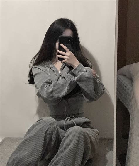 한정수량꾸안꾸강추🩷 따뜻 귀여운아방핏 골지 꾸안꾸 후드집업 밴딩 조거팬츠 골지 트레이닝세트 2color 에이블리