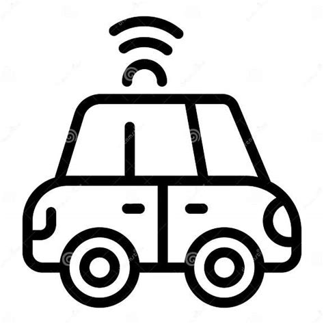 Rc Sedan Car Icon Outline Vector Toy Control Stock Vector Illustration Of Black Vector