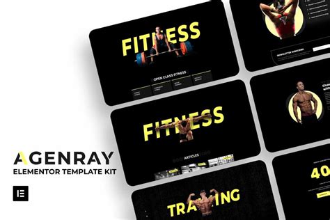 Agenray Gym Elementor Template Kit • No 1 Download Plugin Dan Theme
