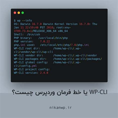 Wp Cli چیست؟ راهنمای نصب و استفاده از خط فرمان وردپرس نیکان وردپرس