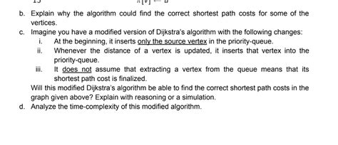 solved problem 3 dijkstra s algorithm in negative