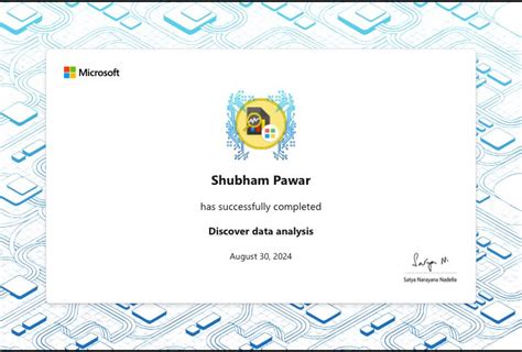 Shubham Pawar On Linkedin Today I Earned My Discover Data Analysis Badge Im So Proud To Be