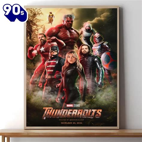 Thunderbolts 2024 Movie Marvel Poster Wall Art Musicdope90s