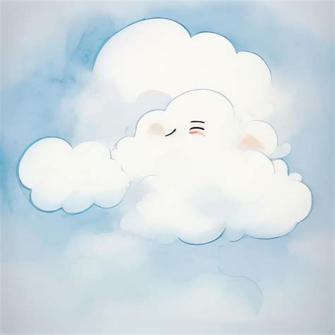 Premium Vector Vector Cute Cloud Smile Smiling Cartoon Illustration