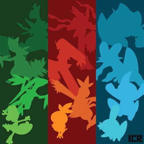 Hoenn Starters Pokemon Fan Art Pokemon Pokemon Fan