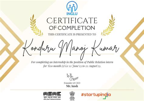 Manoj Kumar K On Linkedin Internship Internshipexperience Work Corporate Event