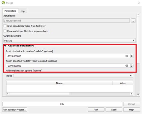 Qgis Merging Raster Without Add Nodata Value Geographic Information