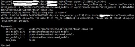 abort when python demo toolbox py · issue 11 · corentinj real time