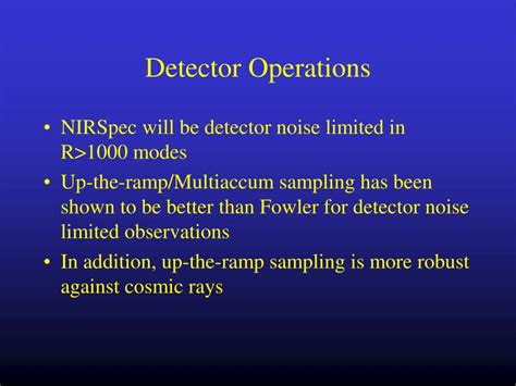 Ppt Nirspec Operations Concept Powerpoint Presentation Free Download