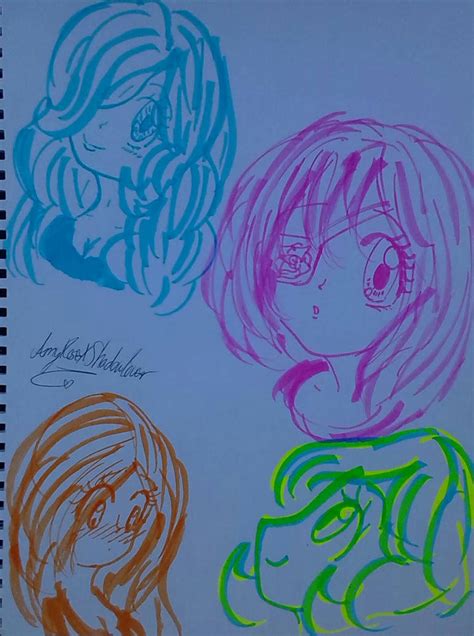 Highlighter Girls By Amyrosexshadowlover On Deviantart Highlighter Girls By Amyrosexshadowlover On Deviantart
