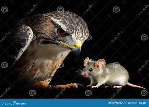 Predator Prey Relationships Blue Gradient Concept Icon Cartoon Vector