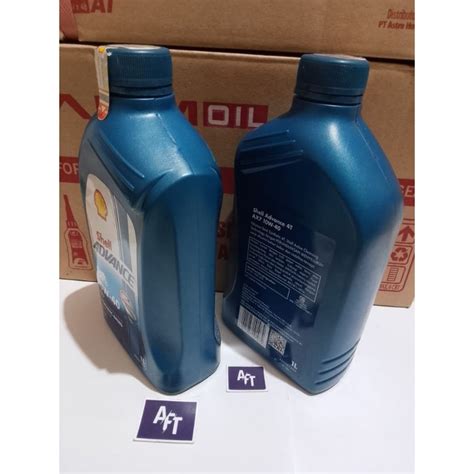 Jual Paket Oli Shell Advance Biru 1 Liter Original Gratis Ongkir