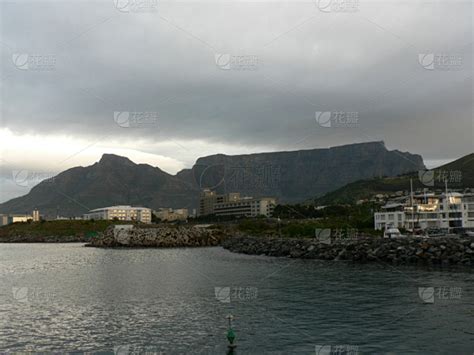 南非桌山开普敦南非桌山国家公园开普半岛水天空水平画幅无人海港