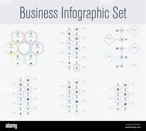 Set With Infographics Stock Vector Image Art Alamy