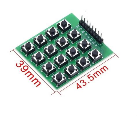Matrix 4x4 16 Button Keypad Keyboard Module At ₹ 49 Piece मैट्रिक्स कीबोर्ड In Mumbai Id