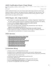 Jayendrapatil AWS Certification Exam Cheat Sheet Pdf AWS Certification Exam Cheat Course