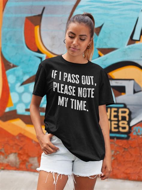 If I Pass Out Please Note My Time T Shirt Marathon Tee Etsy