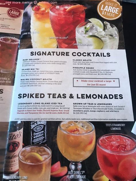 Ruby Tuesday Menu Nutritional Info Besto Blog