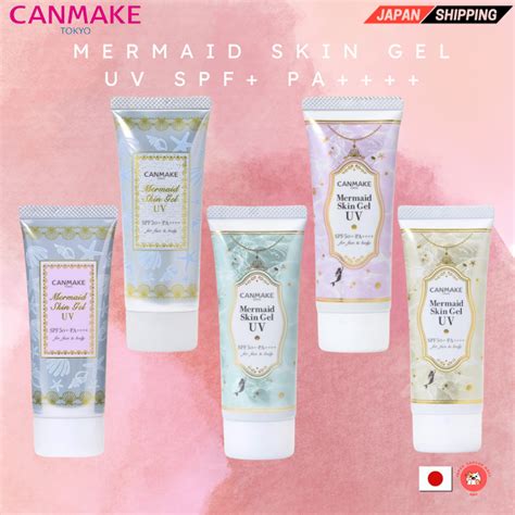 Canmake Mermaid Skin Gel Uv Spf50 Pa 40g Clearwhitecica Mint