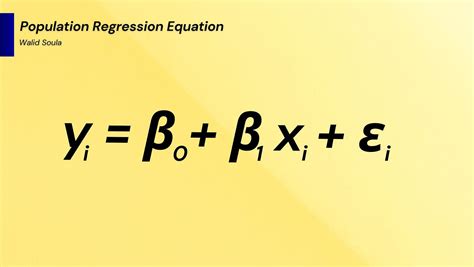 Regression Equation