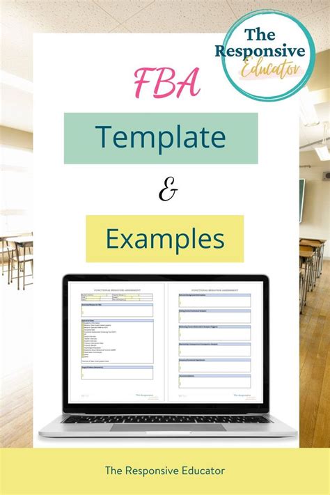 Functional Behavior Assessment Form Fba Template Fba Example Behavior Intervention Plan