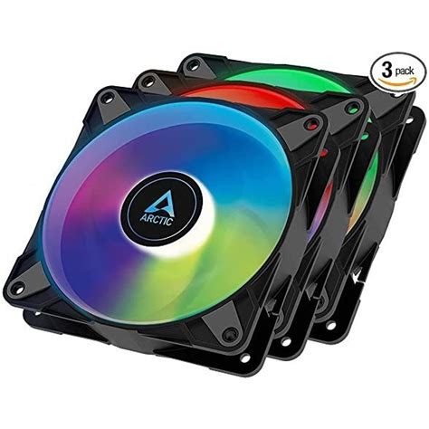 Jual Arctic P12 Pwm Pst Argb 3 Pack 3in1 120mm Fan Black Shopee Indonesia