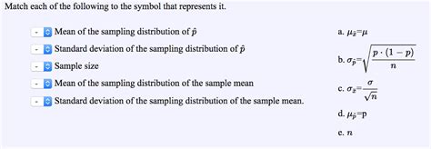Sample Mean Symbol