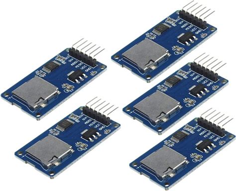 5pcs Micro Sd Storage Board Tf Card Reader Memory Shield Module Spi