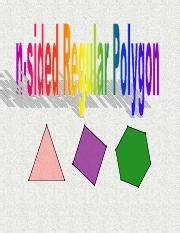 Understanding N Sided Regular Polygons Apothems And Circles Course Hero
