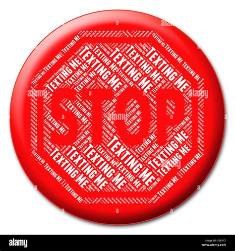 Stop Sign Messages Cut Out Stock Images Pictures Alamy