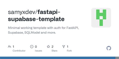 Fastapi Supabase Templatei At Main · Samyxdevfastapi Supabase Template · Github
