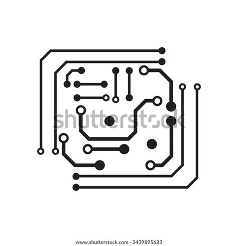 Circuit Logo Vector Element Symbol Design Stock Vector Royalty Free