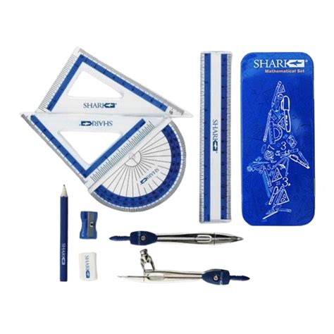 shark mathematical set with metal case daraz pk