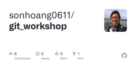 GitHub Sonhoang0611 Git Workshop