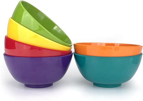 Yongzhenlite Set Of 6 Melamine 28oz Salad Bowls Set6 Inch