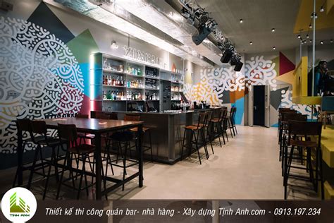 Thiết Kế Thi Công Quán Bar Nhà Hàng đẹp Hiện đại Sang Trọng Xây