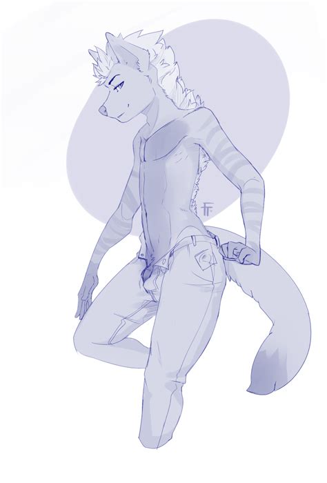 Rule 34 Firetally Hyena Male Mammal Mane Monochrome Sketch Solo