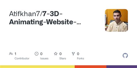 github atifkhan7 7 3d animating website using html css and js