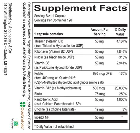 Active B Complex Apothecary And Co