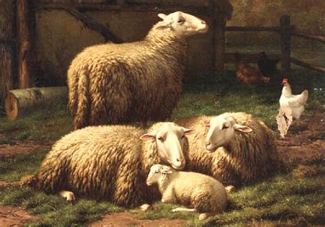 Solve Theo Van Sluys Belgian 18491931 In The Farmyard Jigsaw Puzzle Online With 54 Pieces