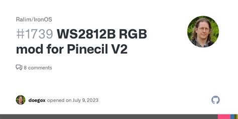 Ws2812b Rgb Mod For Pinecil V2 · Issue 1739 · Ralimironos · Github