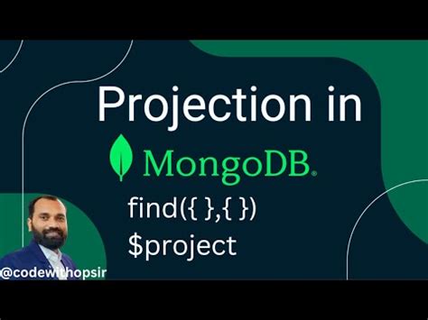 Projection In MongoDB In Hindi By Code With OP Sir YouTube
