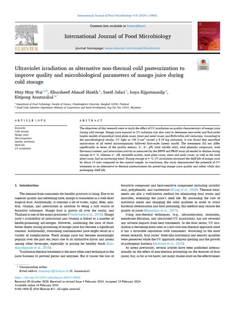 International Journal Of Food Microbiology Pdf